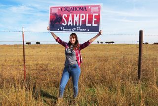 Oklahoma Bison and Monarch License Plates | TNC